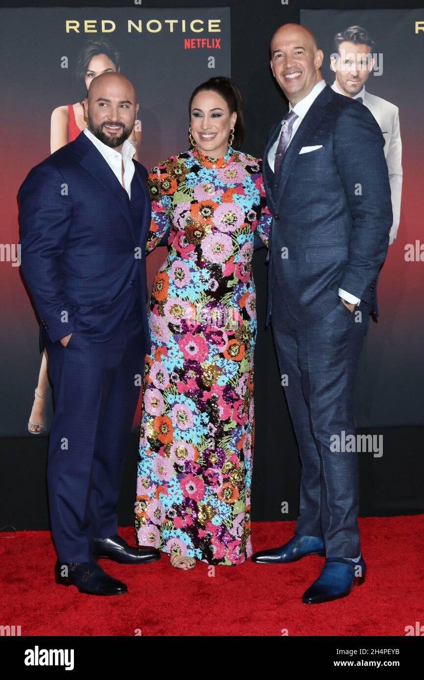 November 3, 2021, Los Angeles, CA, USA: LOS ANGELES - NOV 3: Dave Rienzi, Dany Garcia, Hiram ...