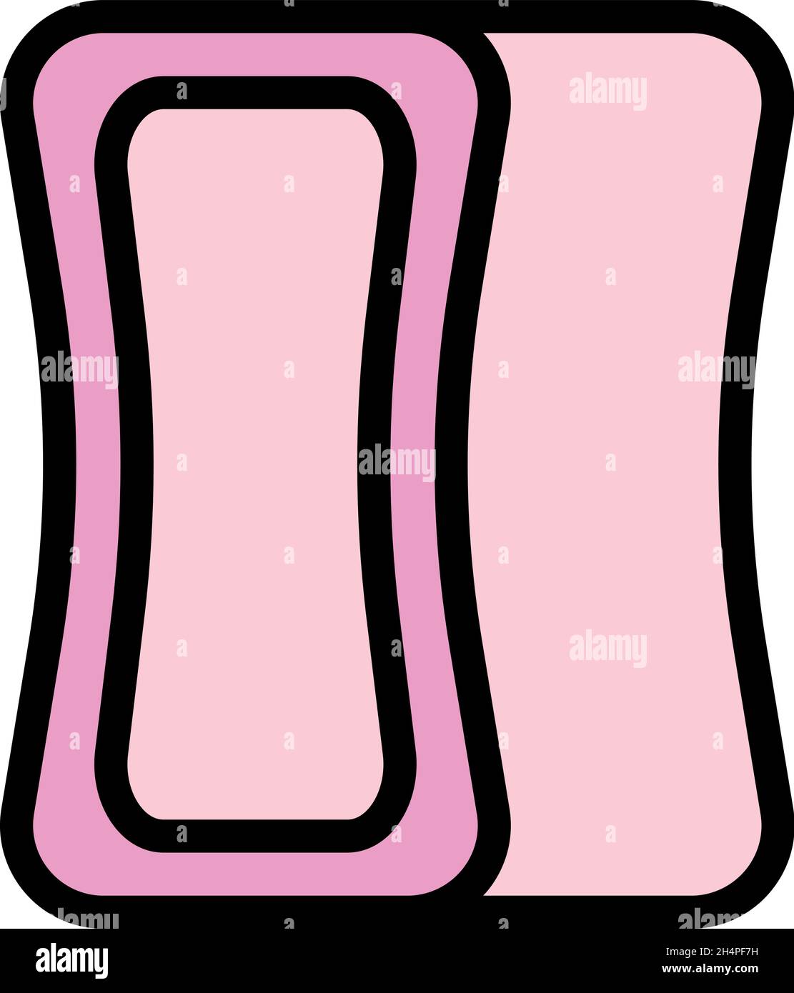 Kitchen sponge icon. Outline kitchen sponge vector icon color flat ...