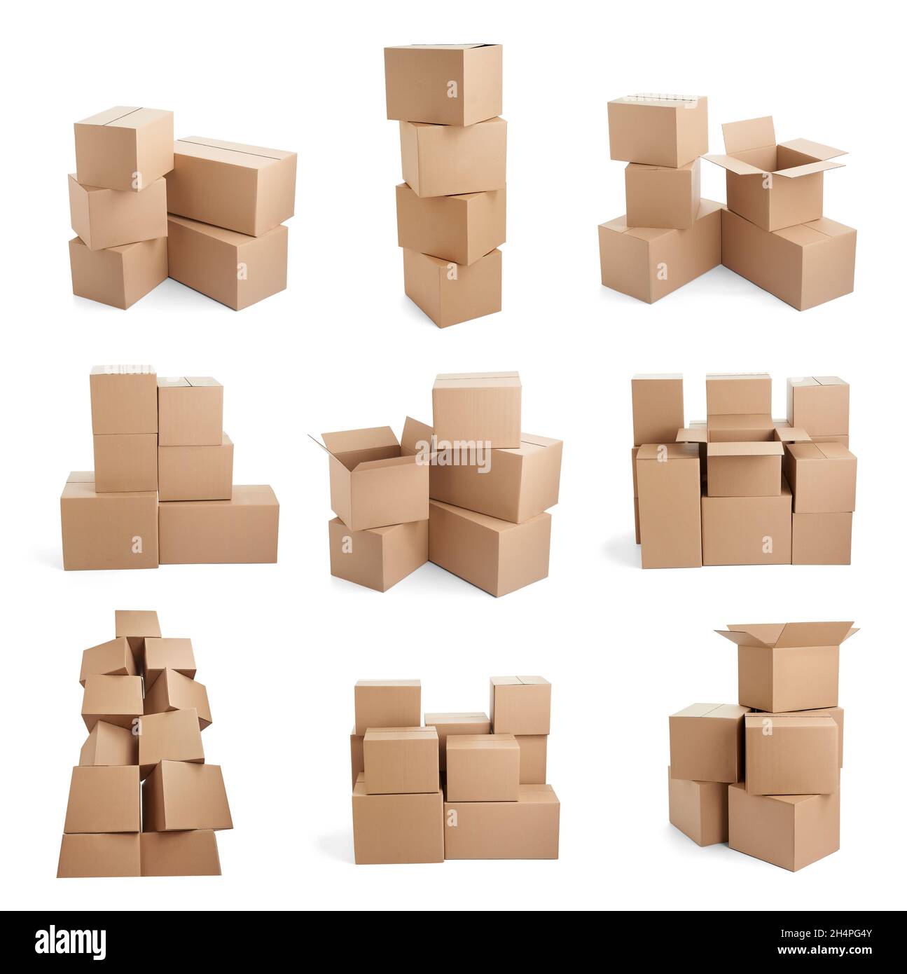 box package delivery cardboard carton Stock Photo - Alamy