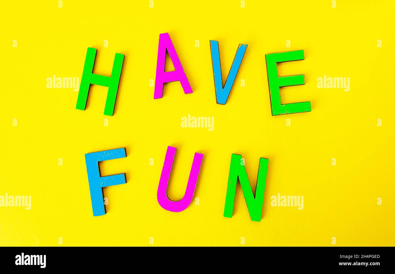 Yellow block letters hi-res stock photography and images - Alamy