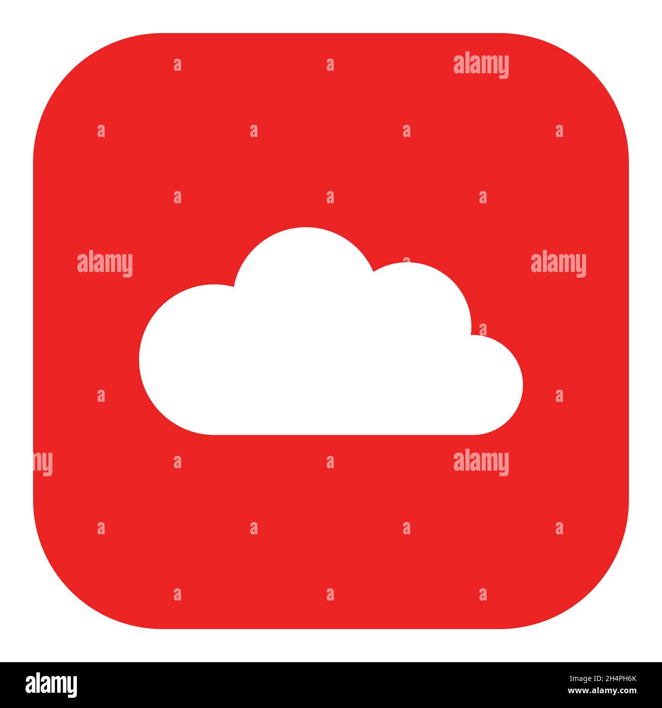 Cloud and app icon Stock Photo - Alamy