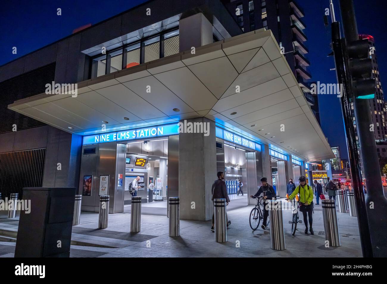 Nine Elms Underground Station, London Stock Photo - Alamy
