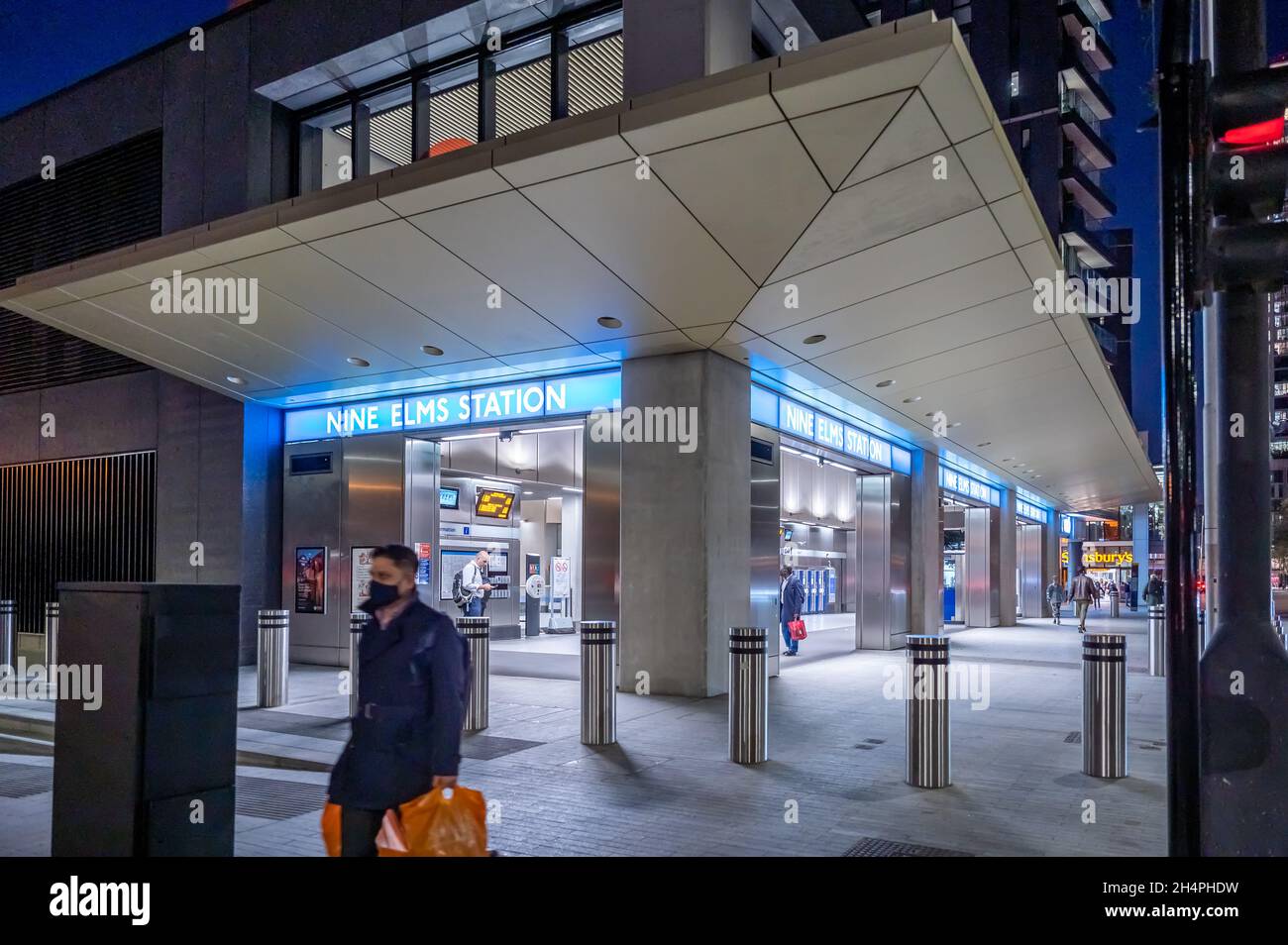 Nine Elms Underground Station, London Stock Photo - Alamy