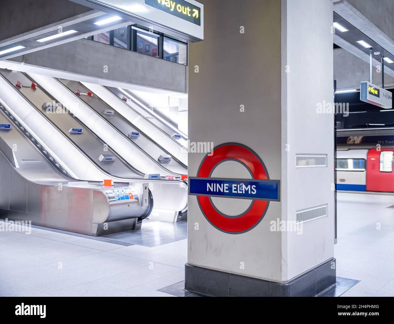Nine Elms Underground Station, London Stock Photo - Alamy