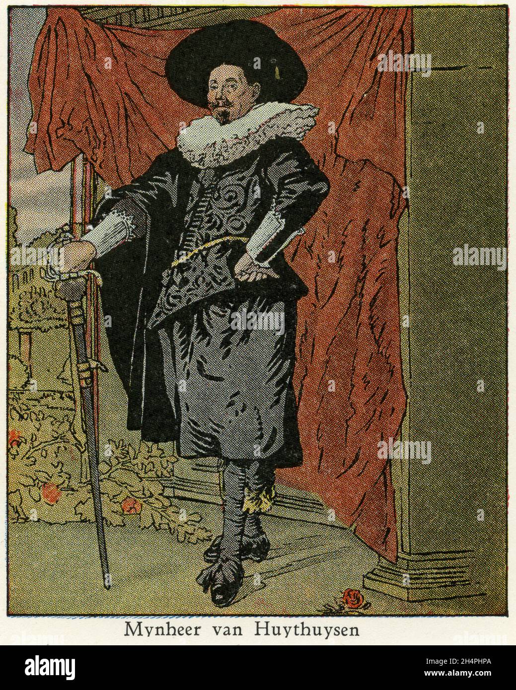 Quaint illustration of mynheer van huythuysen, published circa 1928 ...