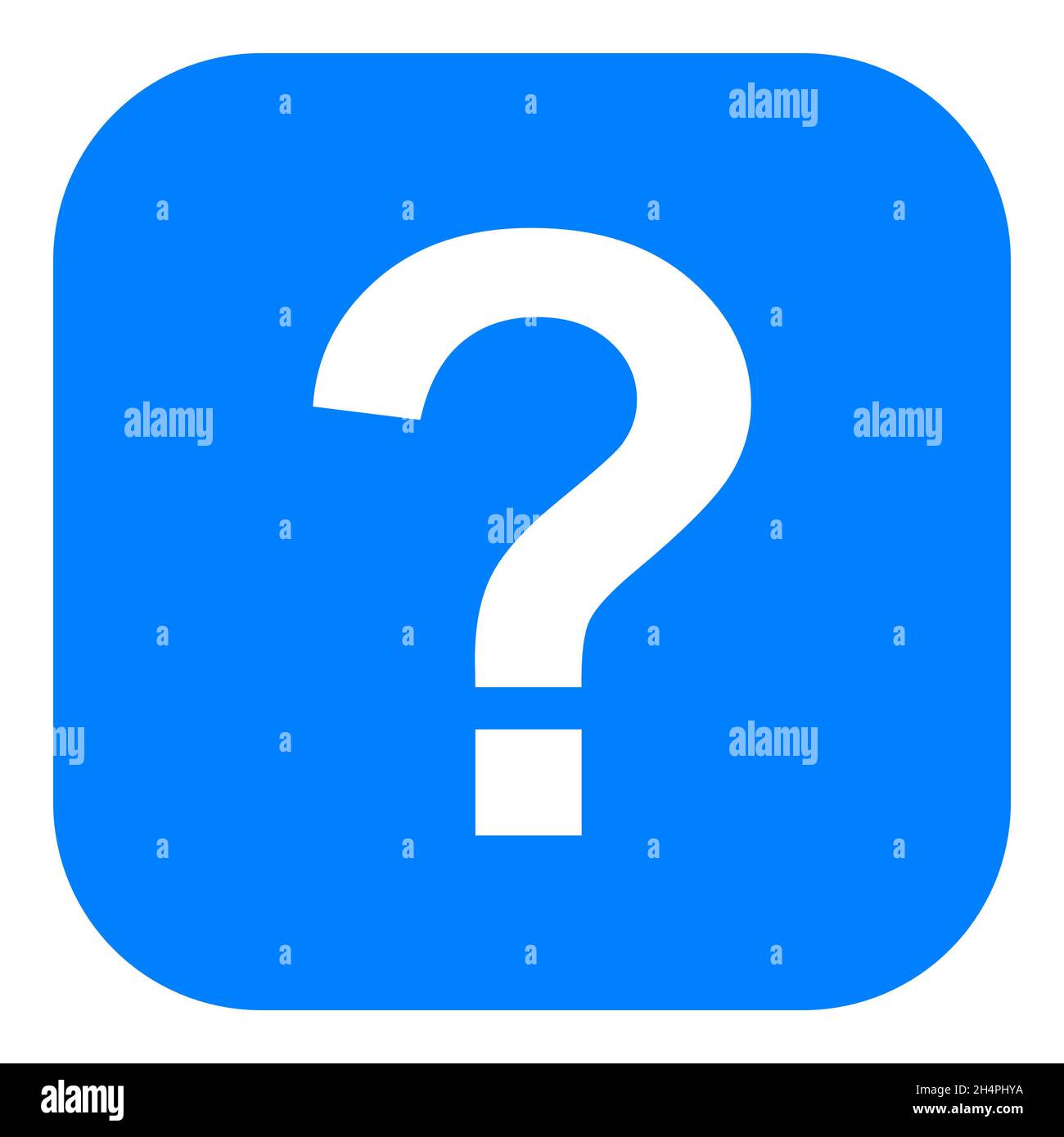 Question mark and app icon Stock Photo - Alamy