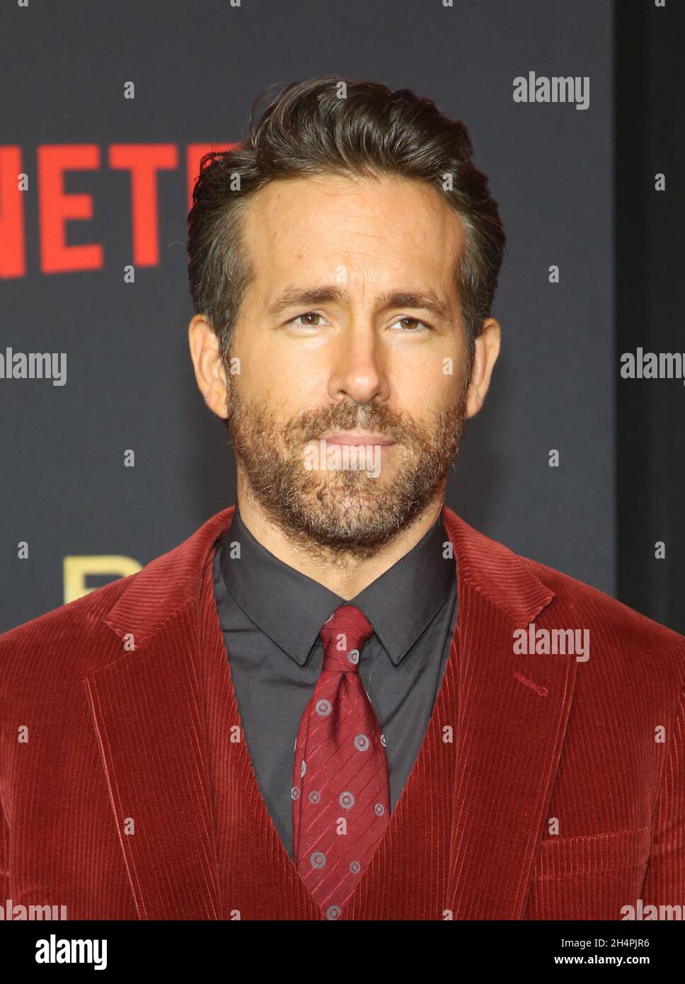 LOS ANGELES, CA - NOVEMBER 3: Ryan Reynolds, at the Netflix premiere of ...