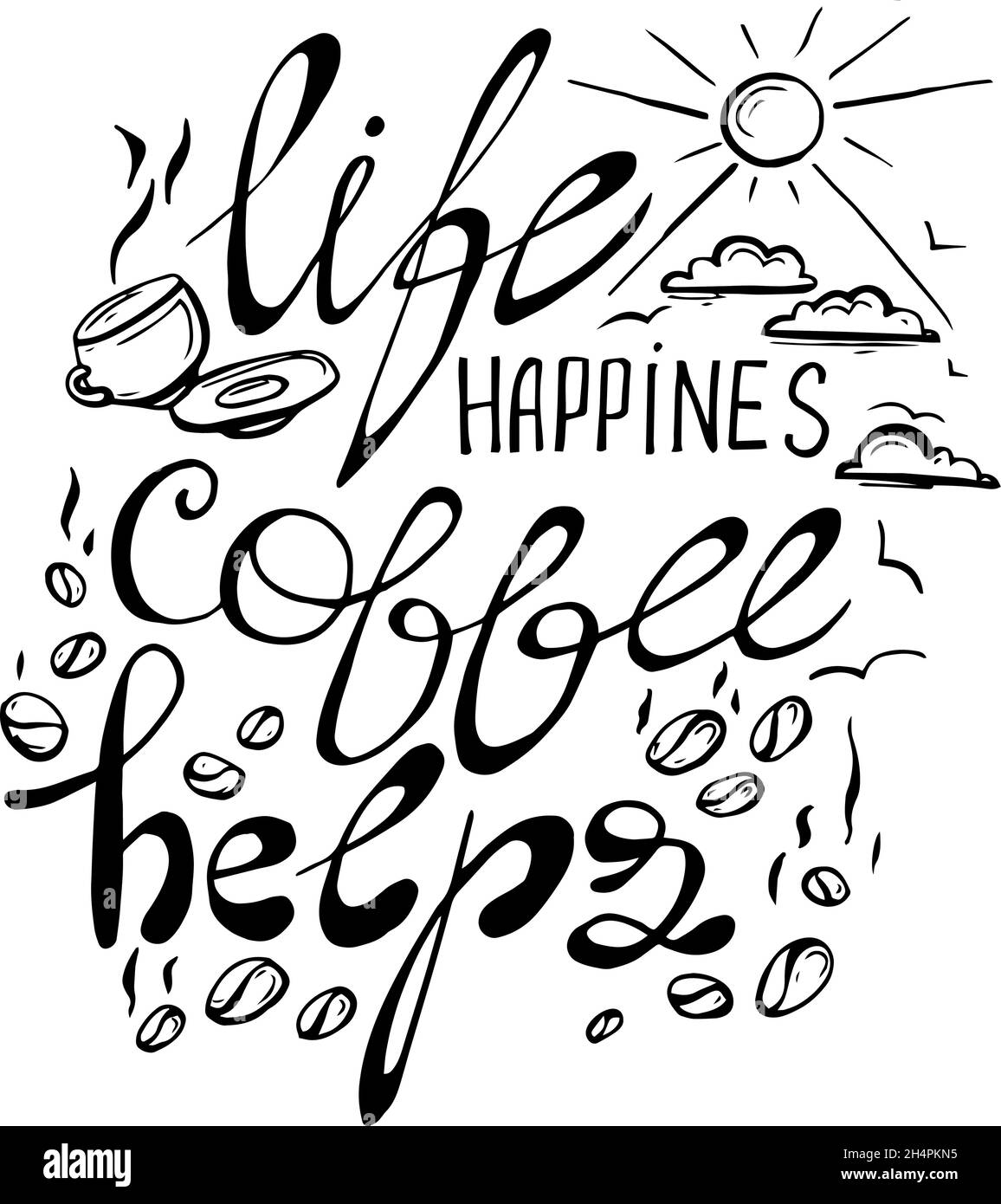 font compositions, lettering, graphic design Stock Vector Image & Art ...