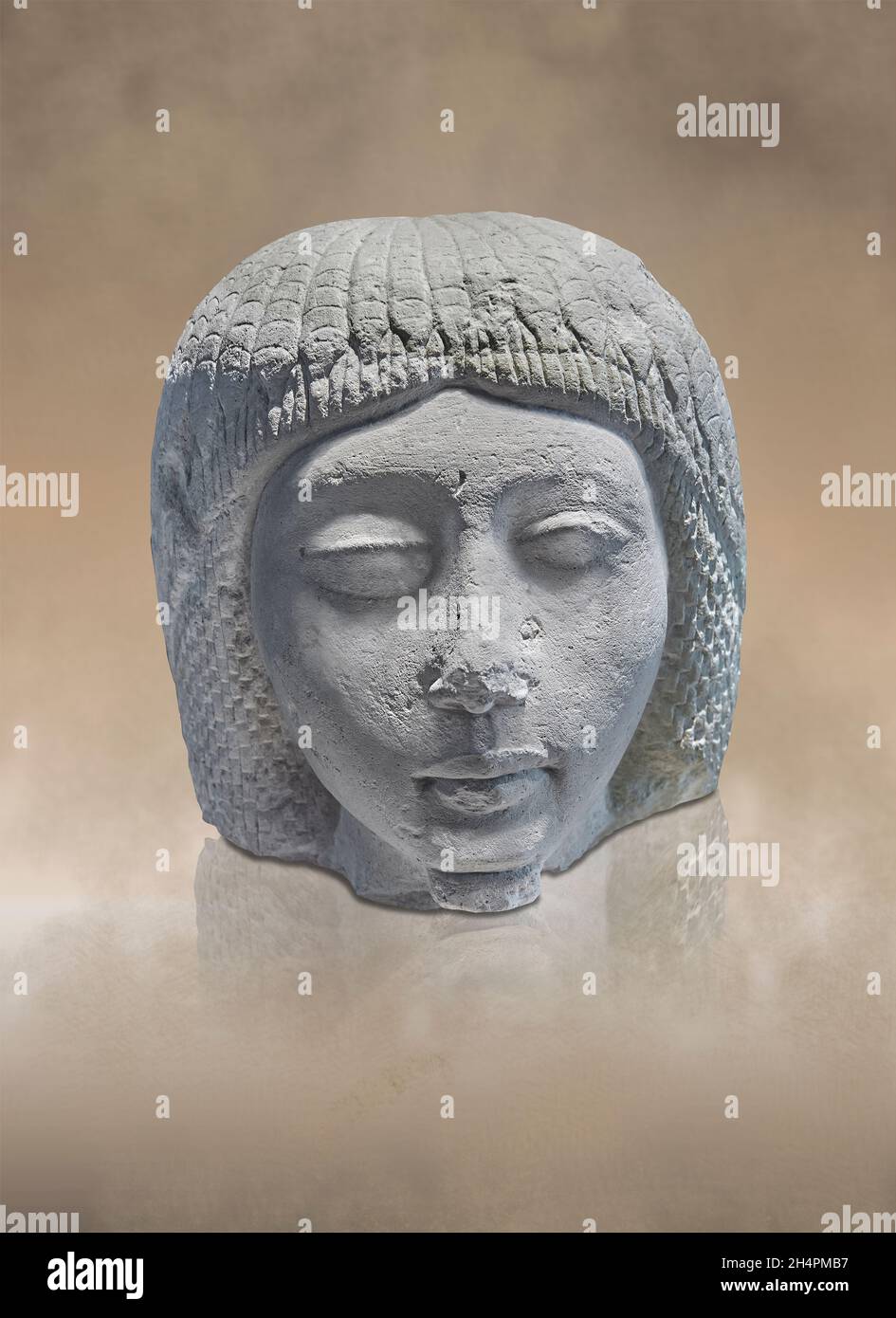 Egyptian statue sculpture of a mans head , circa 1300 BC, end 18th ...