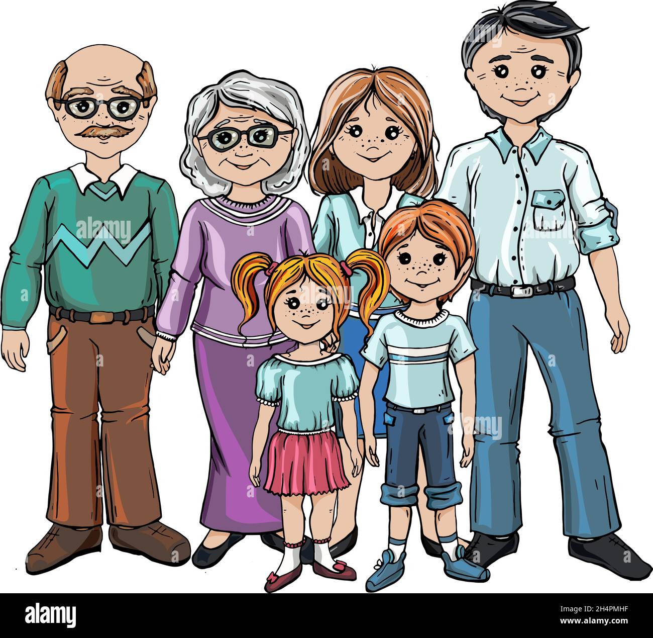 Clip Art Extended Family