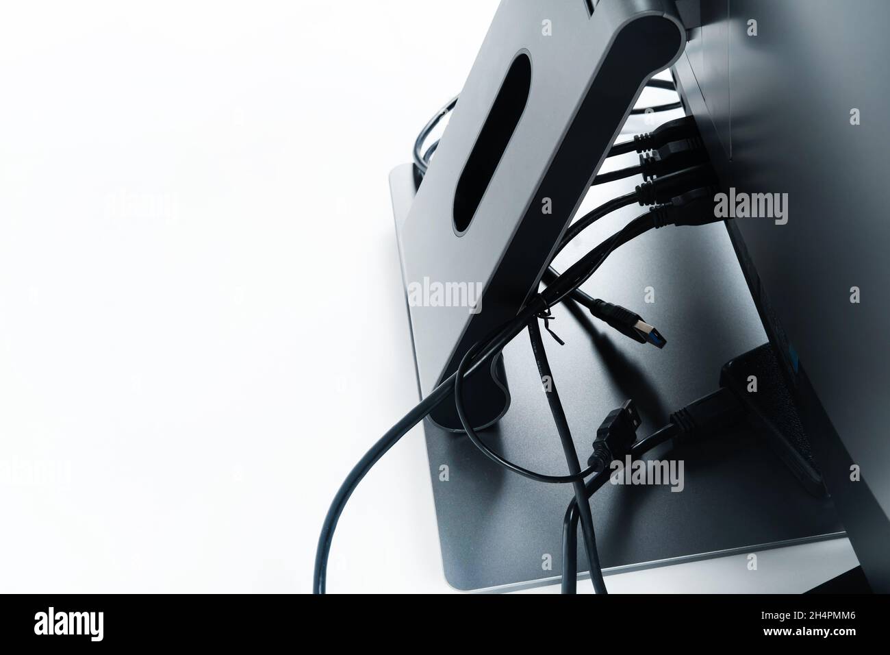 connect the back of the candy bar on a white background.A computer with ...