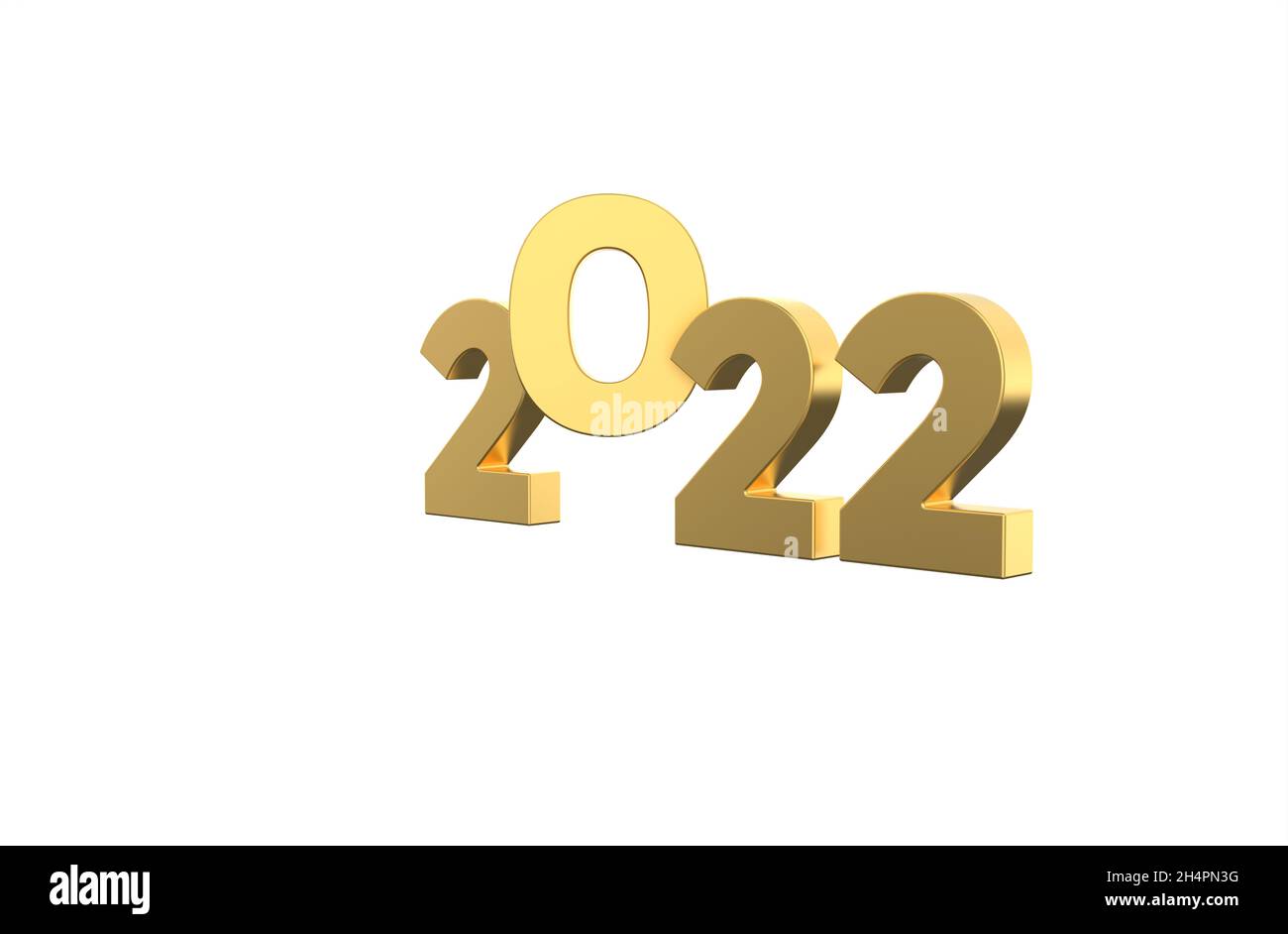 Illustration of "2022" numbers for a New Year and Christmas design ...