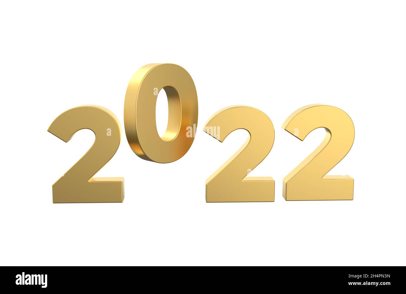 Illustration of "2022" numbers for a New Year and Christmas design ...