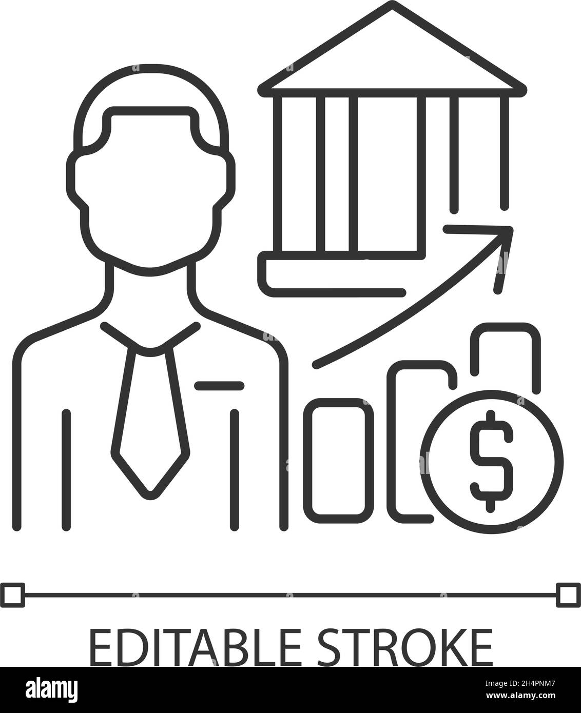 Investment advisor icon outline Stock Vector Images - Alamy