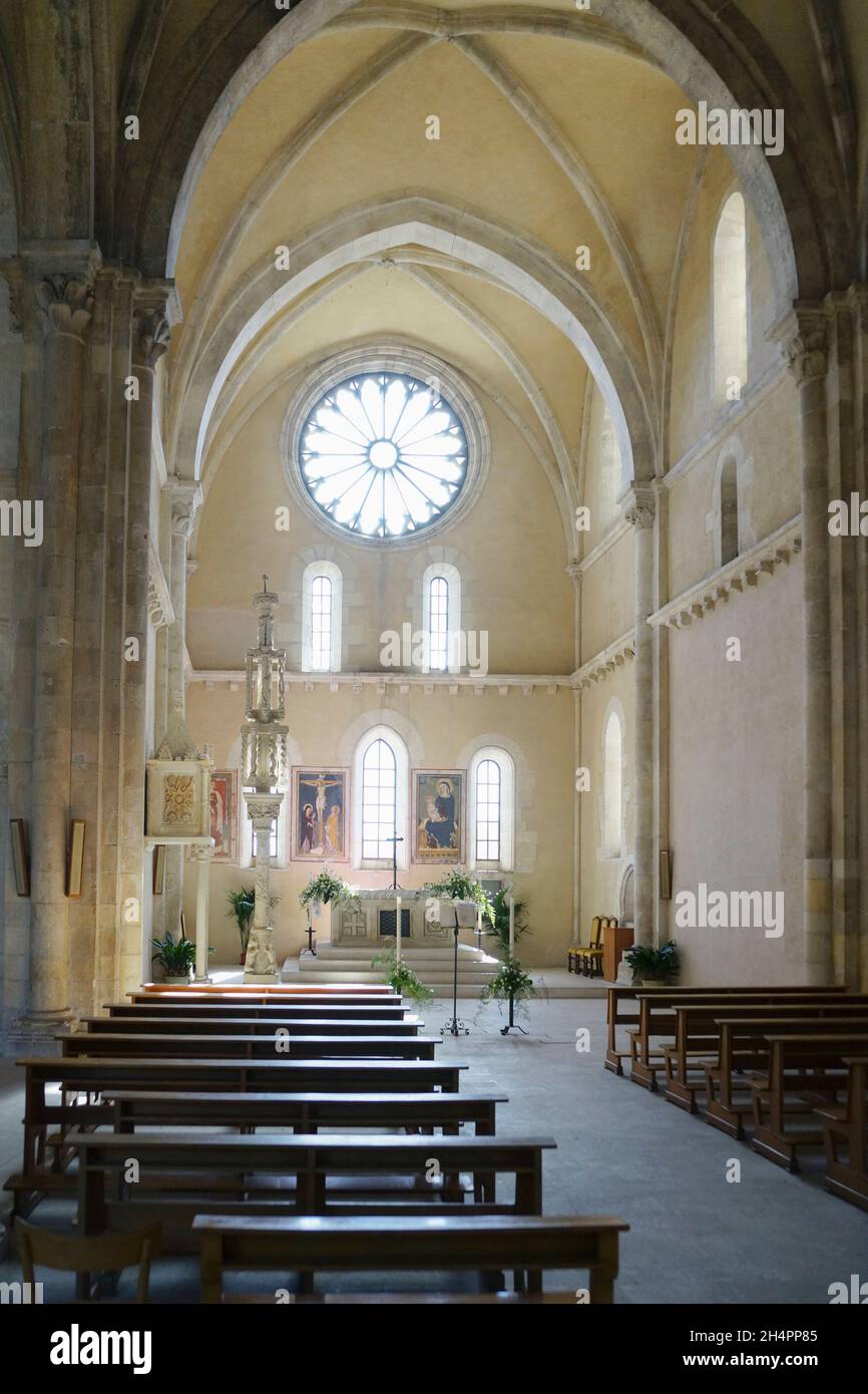 Santa Maria Arabona abbey, Monoppello; Abruzzo, Italy, Europe Stock ...