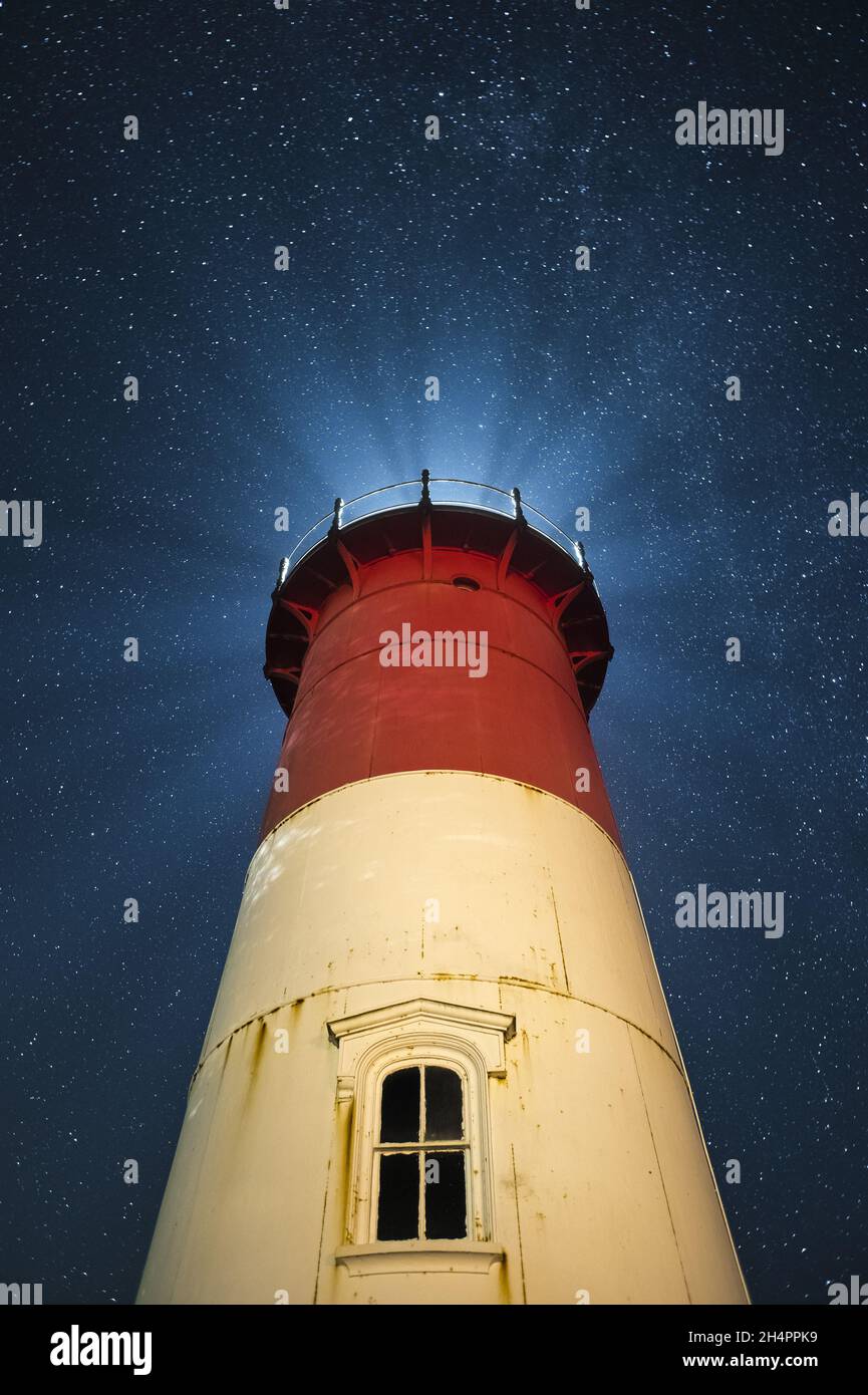 Nauset lighthouse night in cape hi-res stock photography and images - Alamy