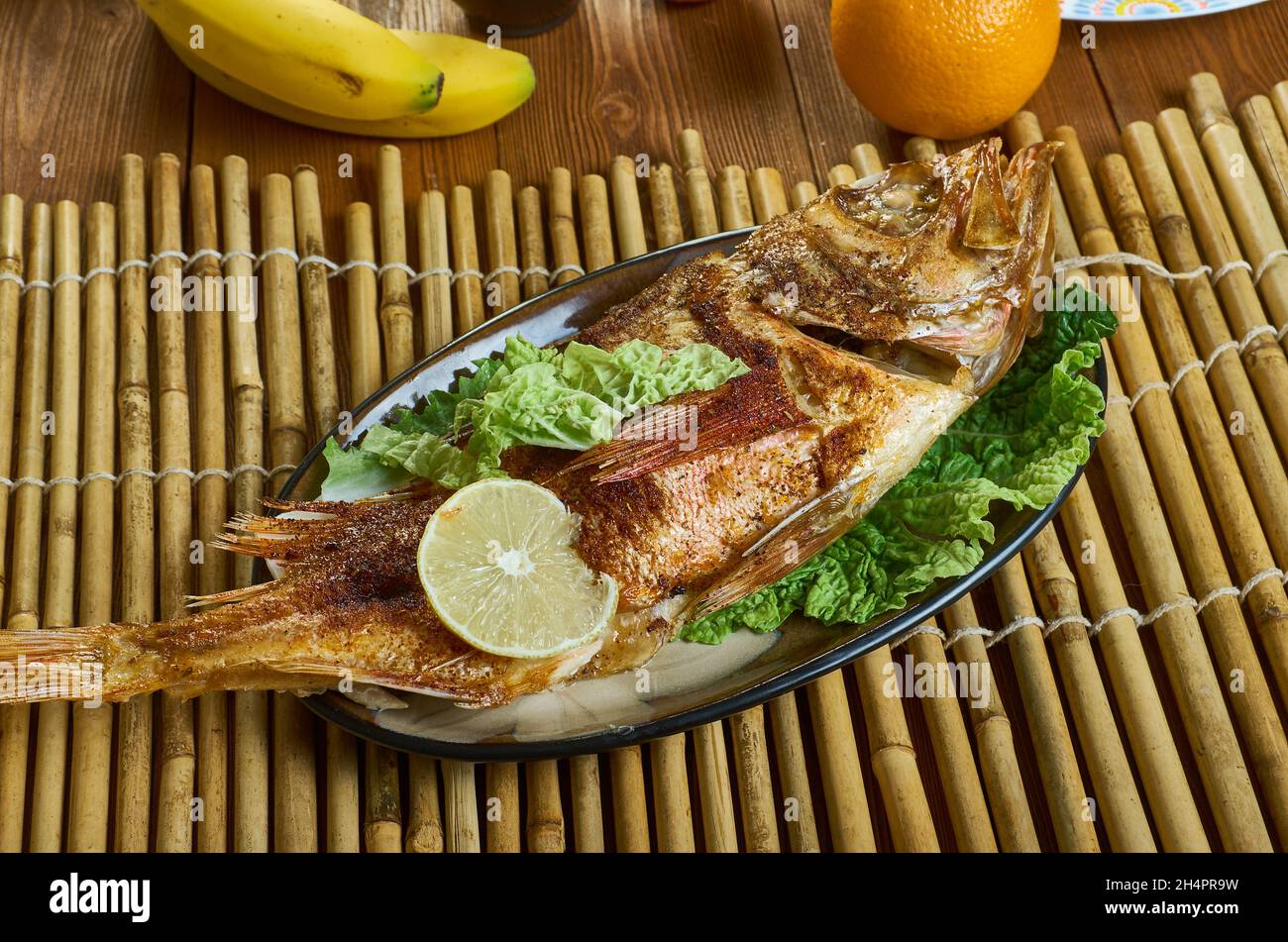 Samak mashwi - Grilled Fish with an Egyptian Twist, Arabian spiced fish ...