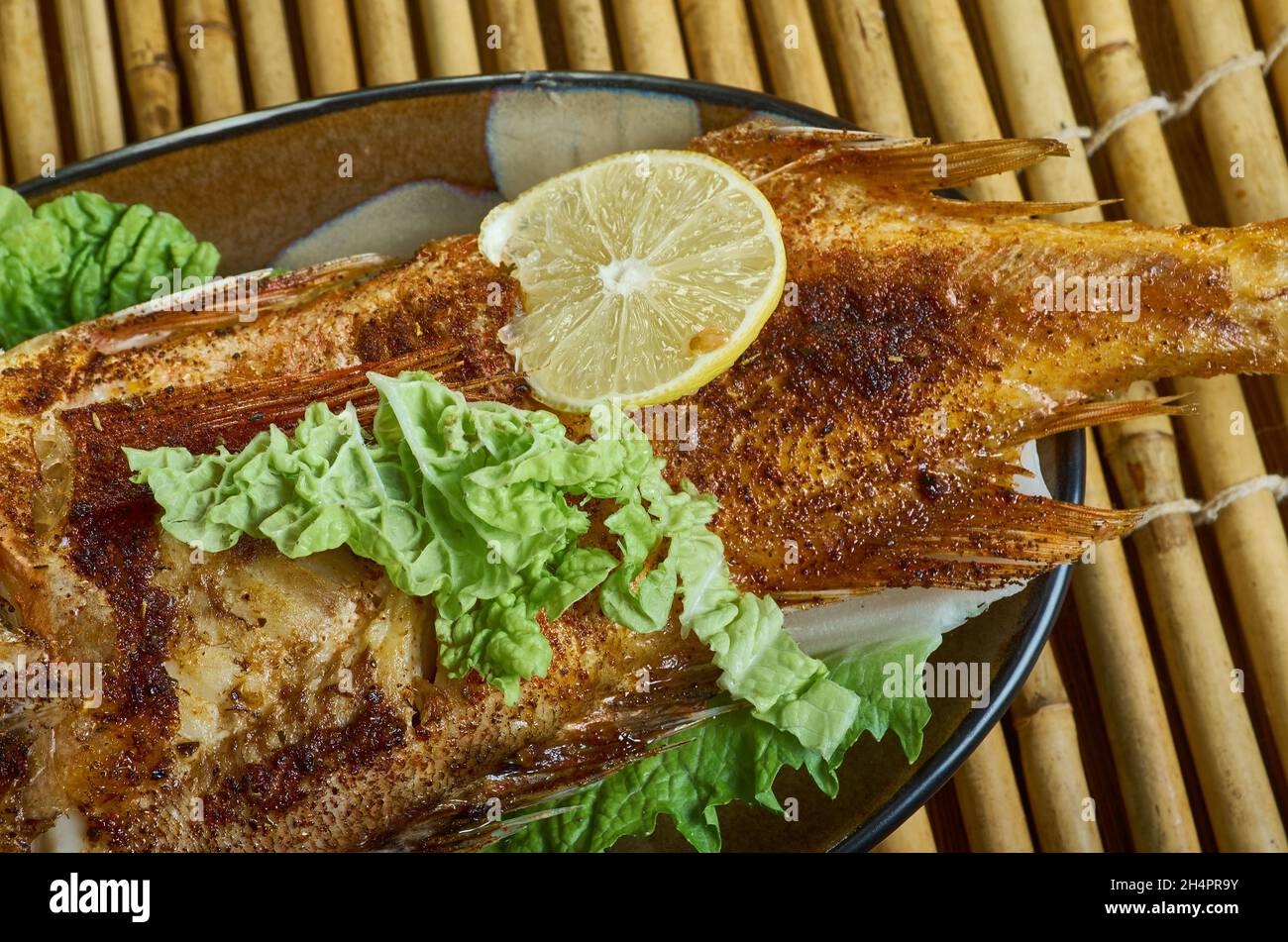 Samak mashwi - Grilled Fish with an Egyptian Twist, Arabian spiced fish ...