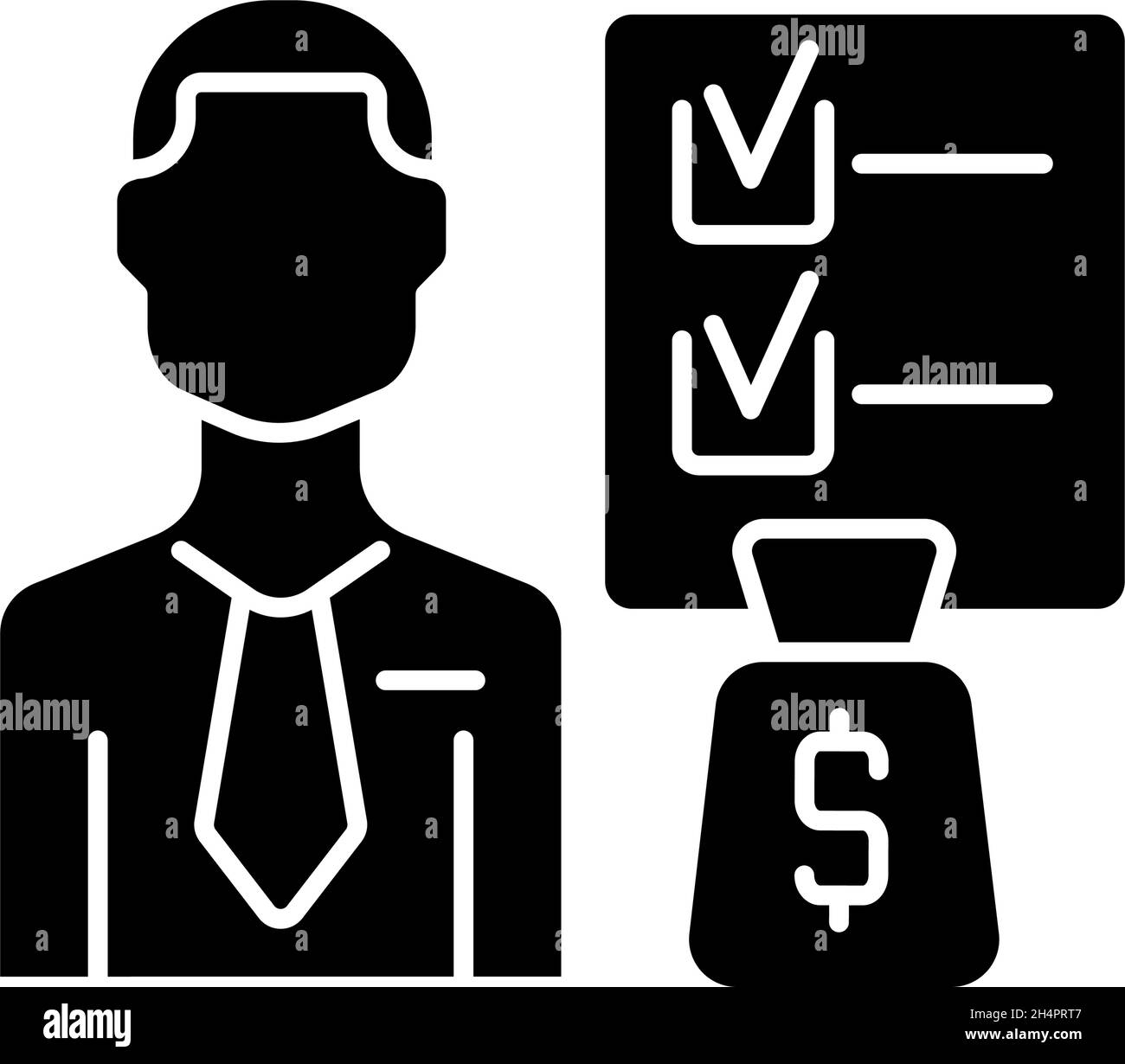 Financial advisor communication icon Stock Vector Images - Alamy