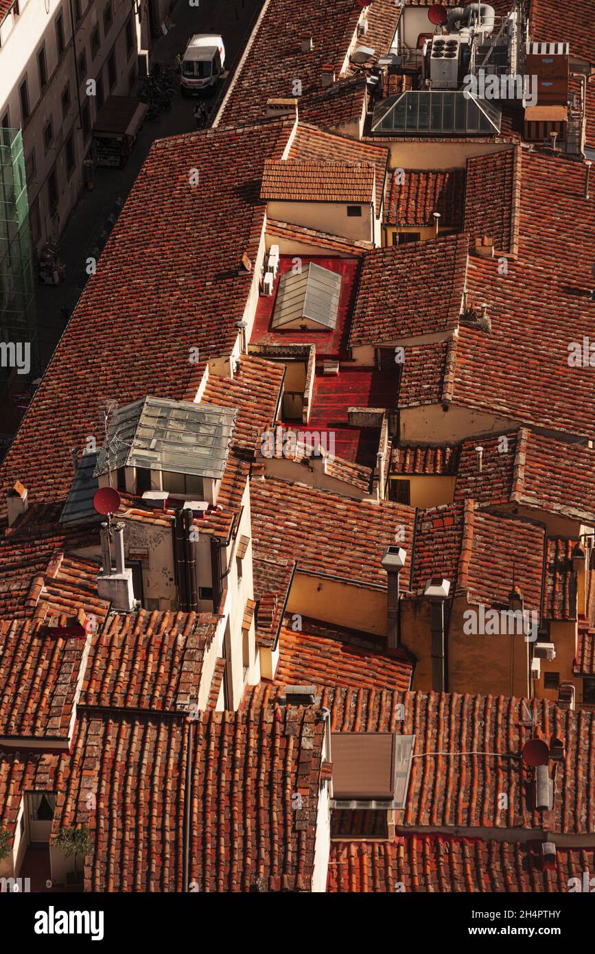 Roofs of the buildings in Florence, Tuscany, Italy Stock Photo - Alamy