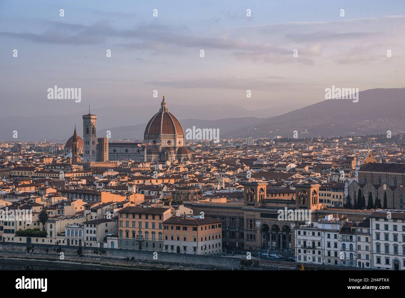 Beautiful sunset above Florence, Italy Stock Photo - Alamy