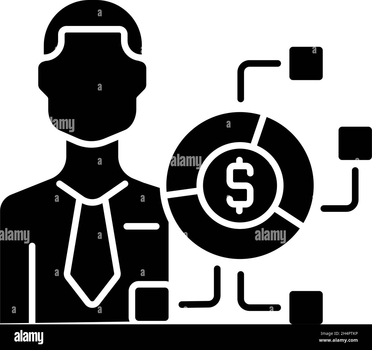 Digital finance expert black glyph icon Stock Vector Image & Art - Alamy