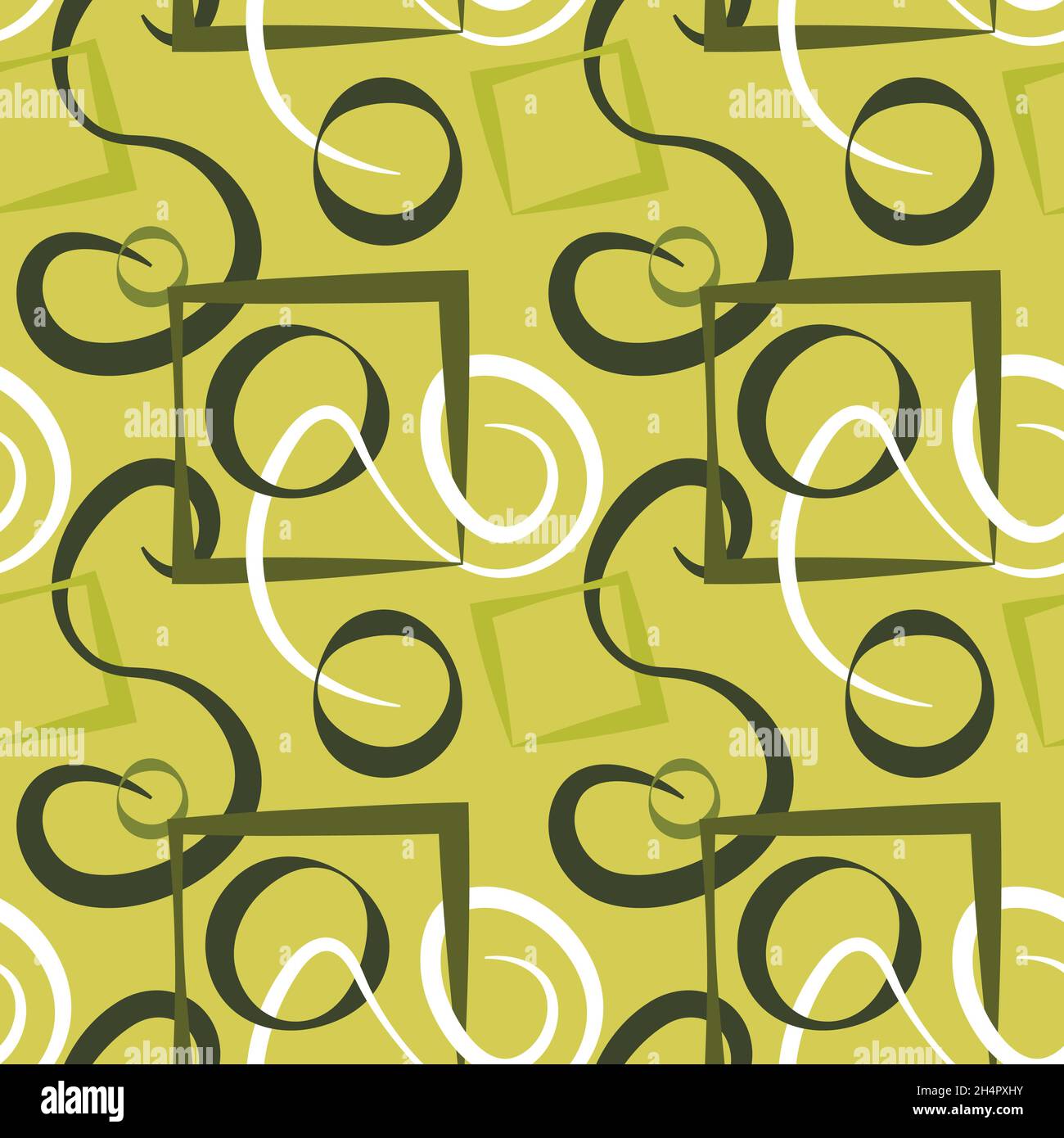 Seamless pattern, infinite texture - Illustration on a square ...