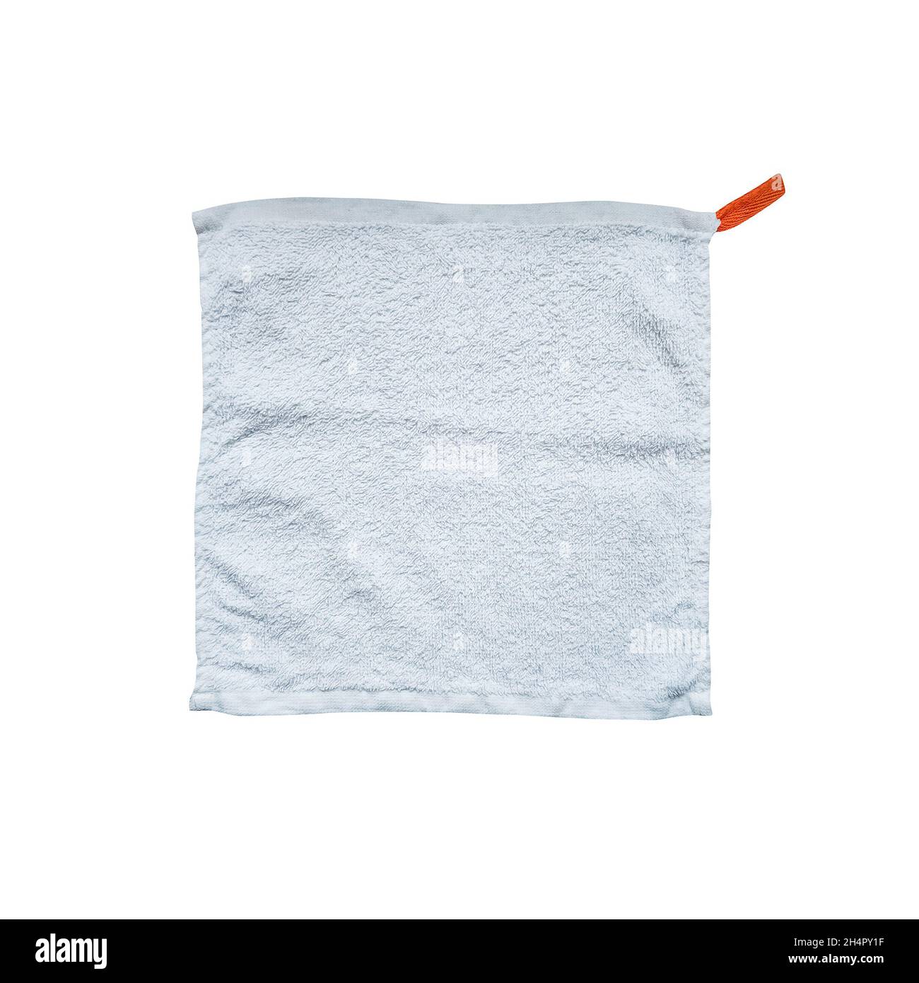 White blank cloth linen towel isolated on white background Stock Photo ...