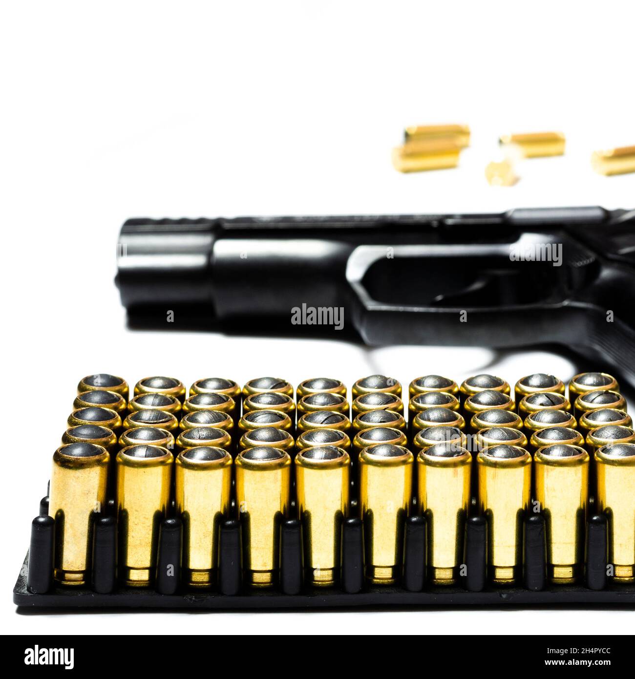 Cartridges and bullets for traumatic weapons. A lot of cartridges for a ...