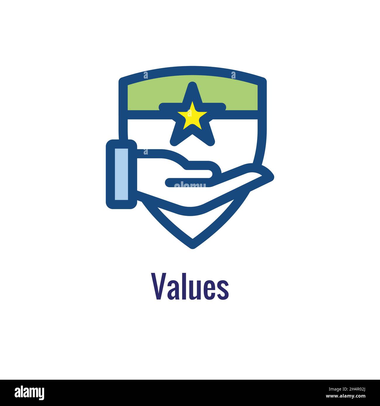 Values icon to use with Core Values & Mission Statements Stock Vector ...