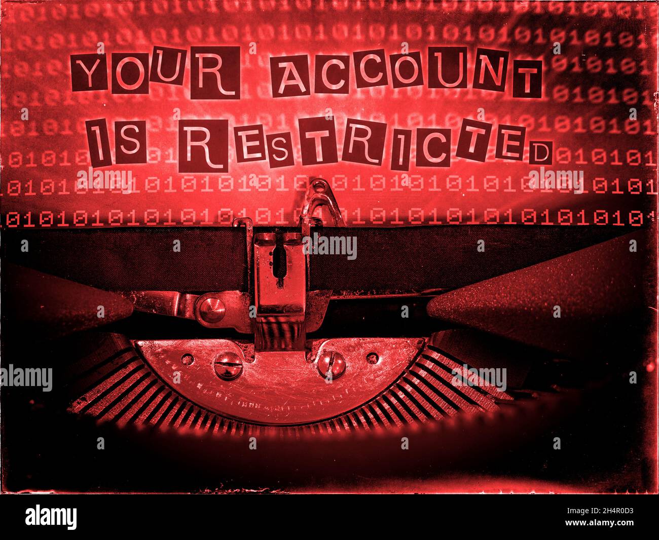 Your Account Is Restricted Stock Photo - Alamy