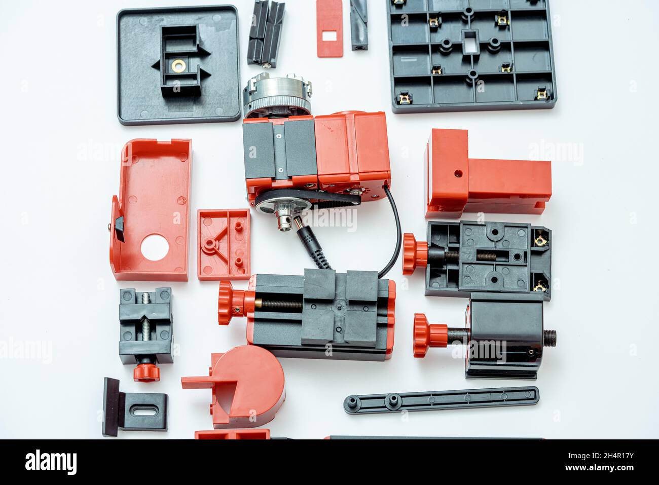 A set of parts for assembling a diy processing machine Stock Photo - Alamy