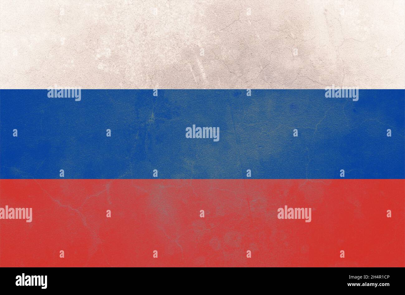 russian national flag with famous. intense color and modern artwork ...