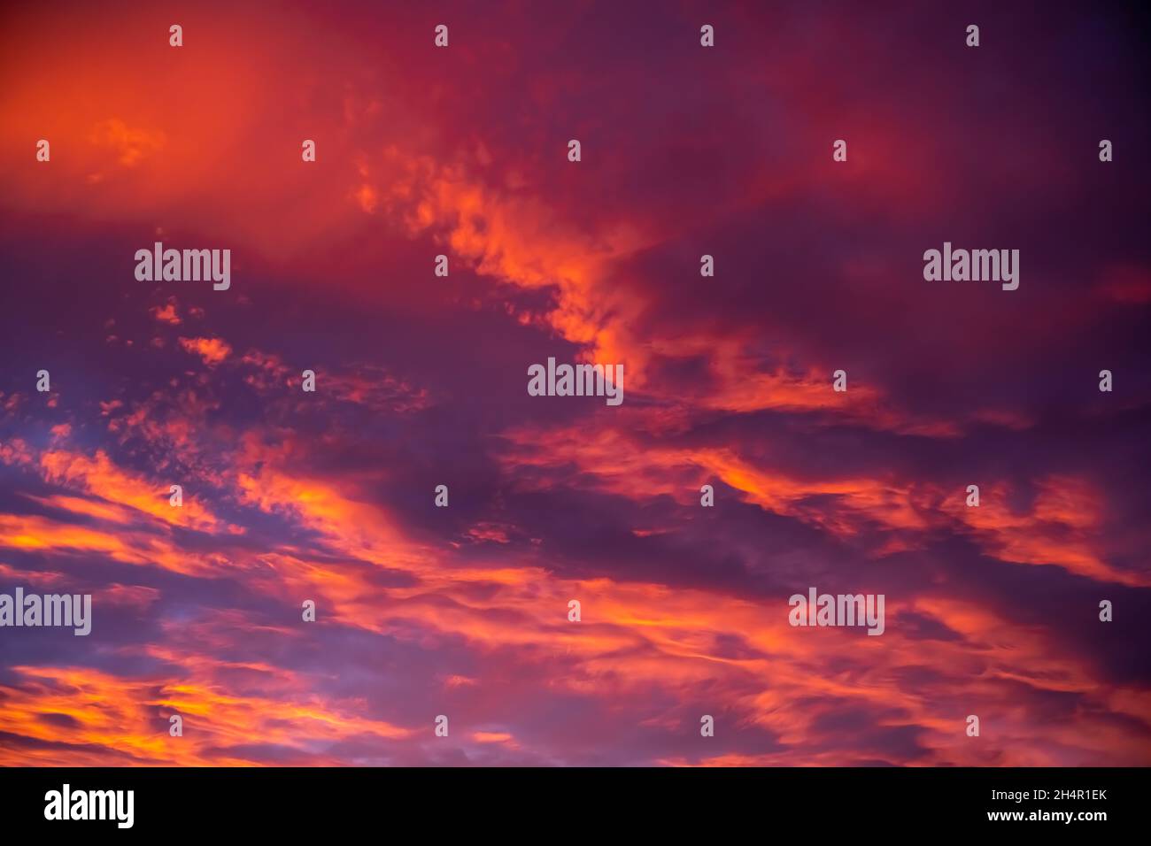 Beautiful shot of the moody red cloudy sky Stock Photo - Alamy