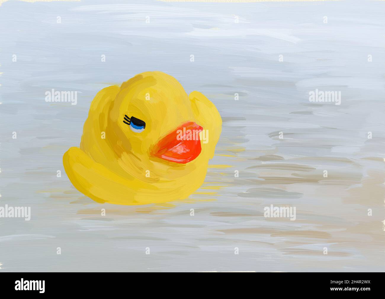 Yellow Duck Painting