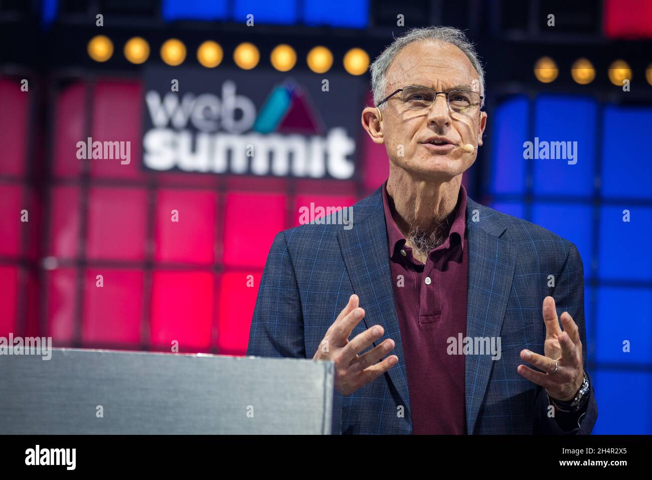 Stephen Kaufer, CEO of Tripadvisor, speaks during day three of the Web ...