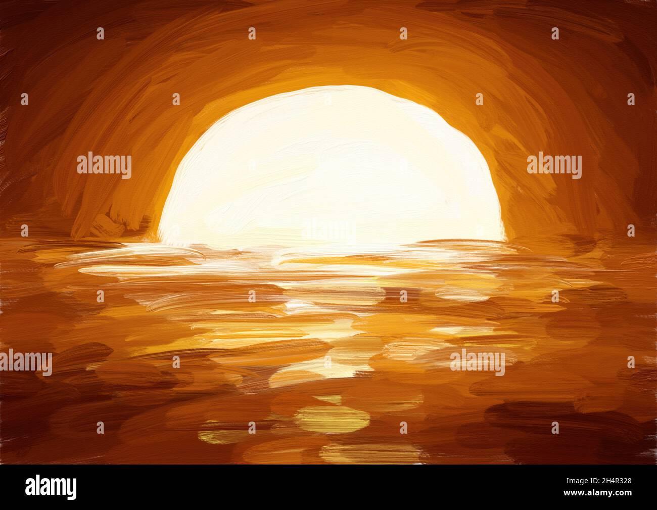 Reflection Digital Art Abstract Digital Painting, Digital Arts By