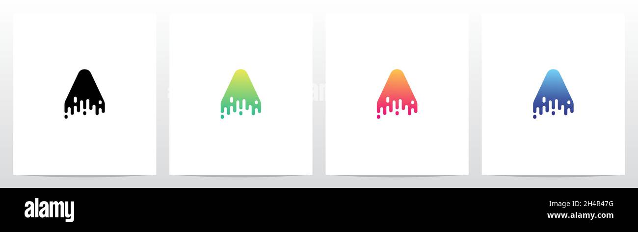 Melted Dripping Letter Logo Design A Stock Vector Image & Art - Alamy