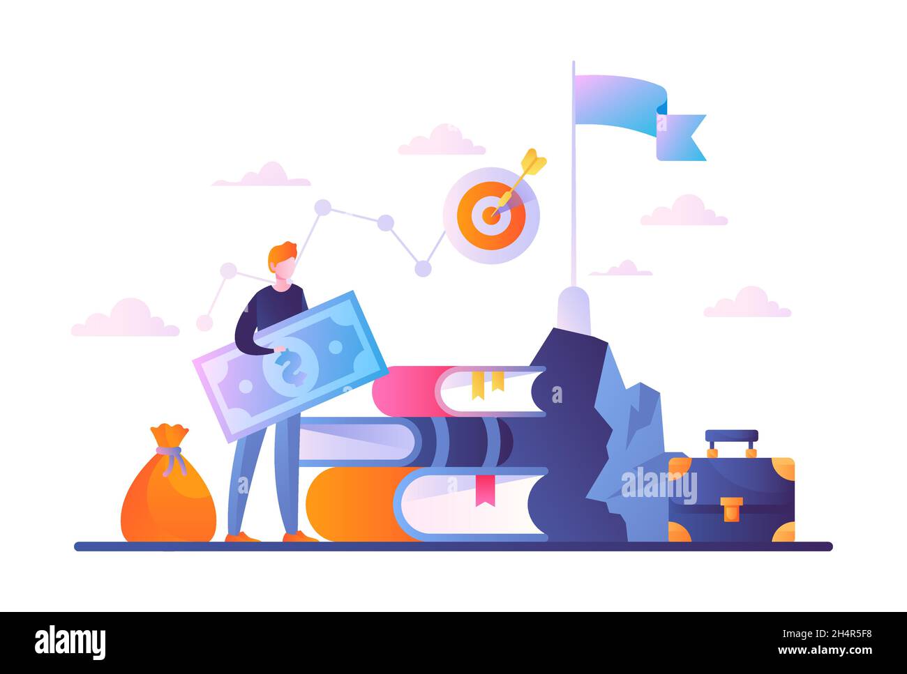 Set goals man Cut Out Stock Images & Pictures - Alamy