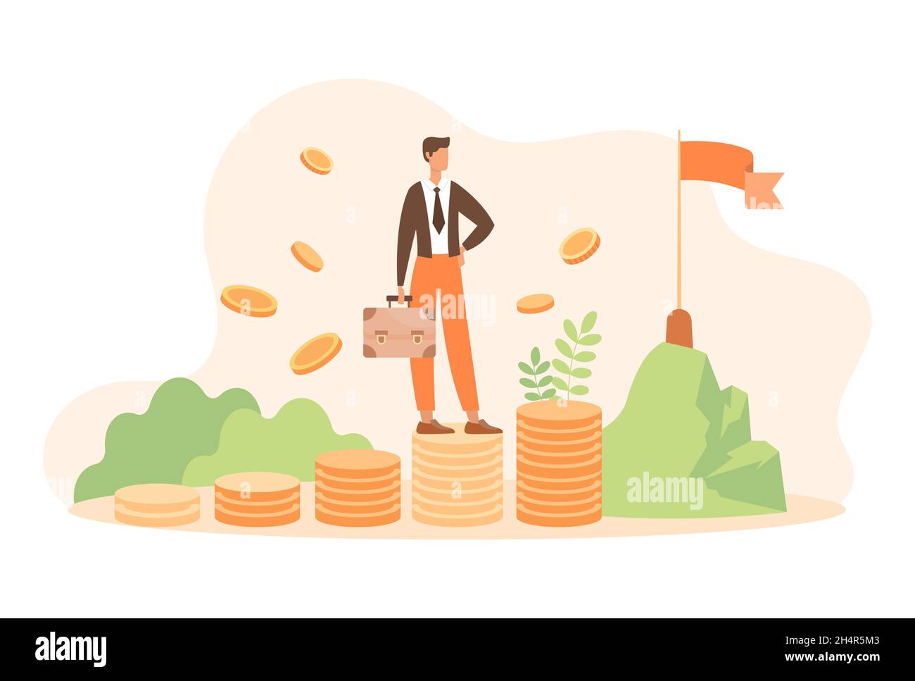 Financial goal concept Stock Vector Image & Art - Alamy