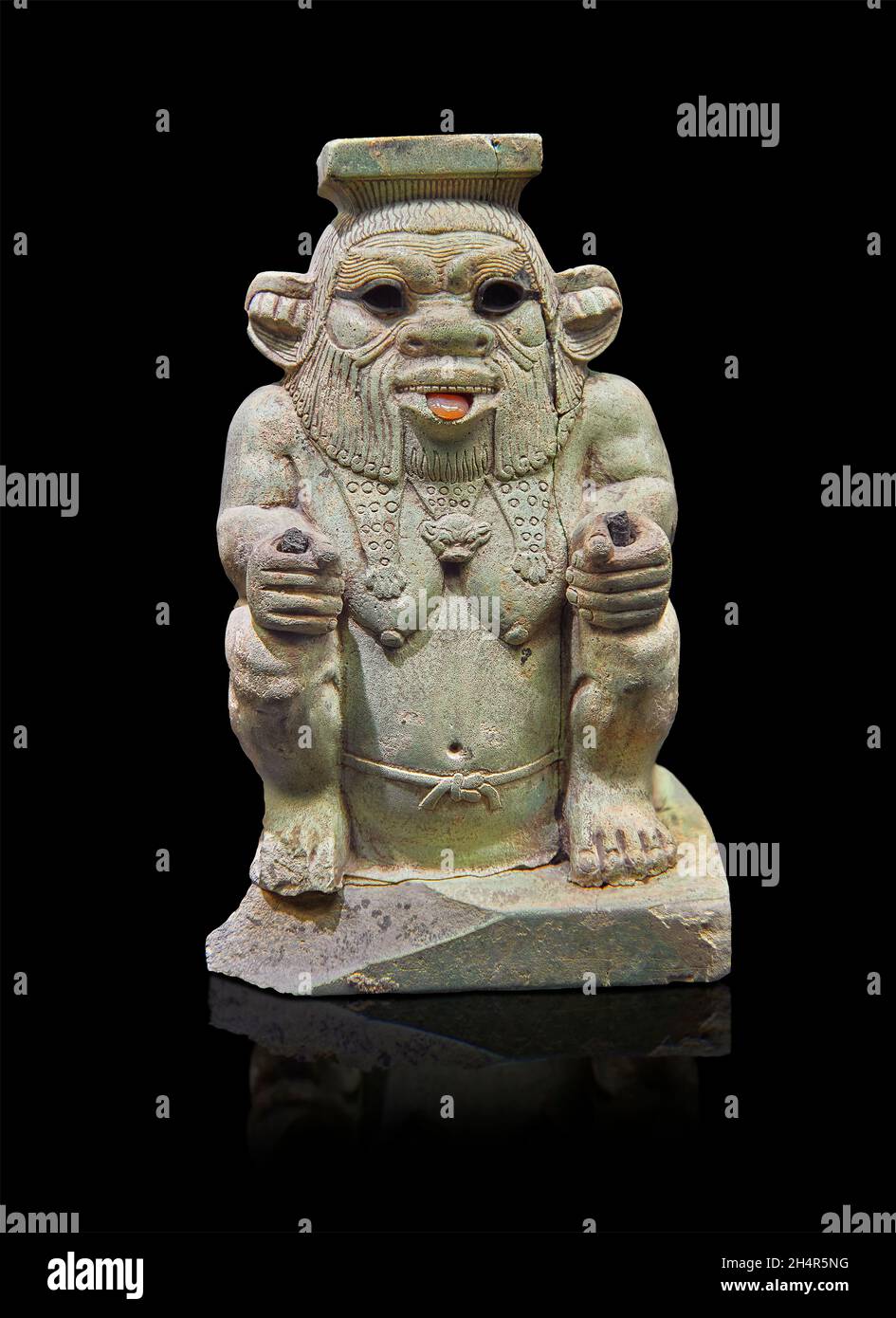 Egyptian statue sculpture of the god Bes, 664-525 BC, 16th dynasty ...