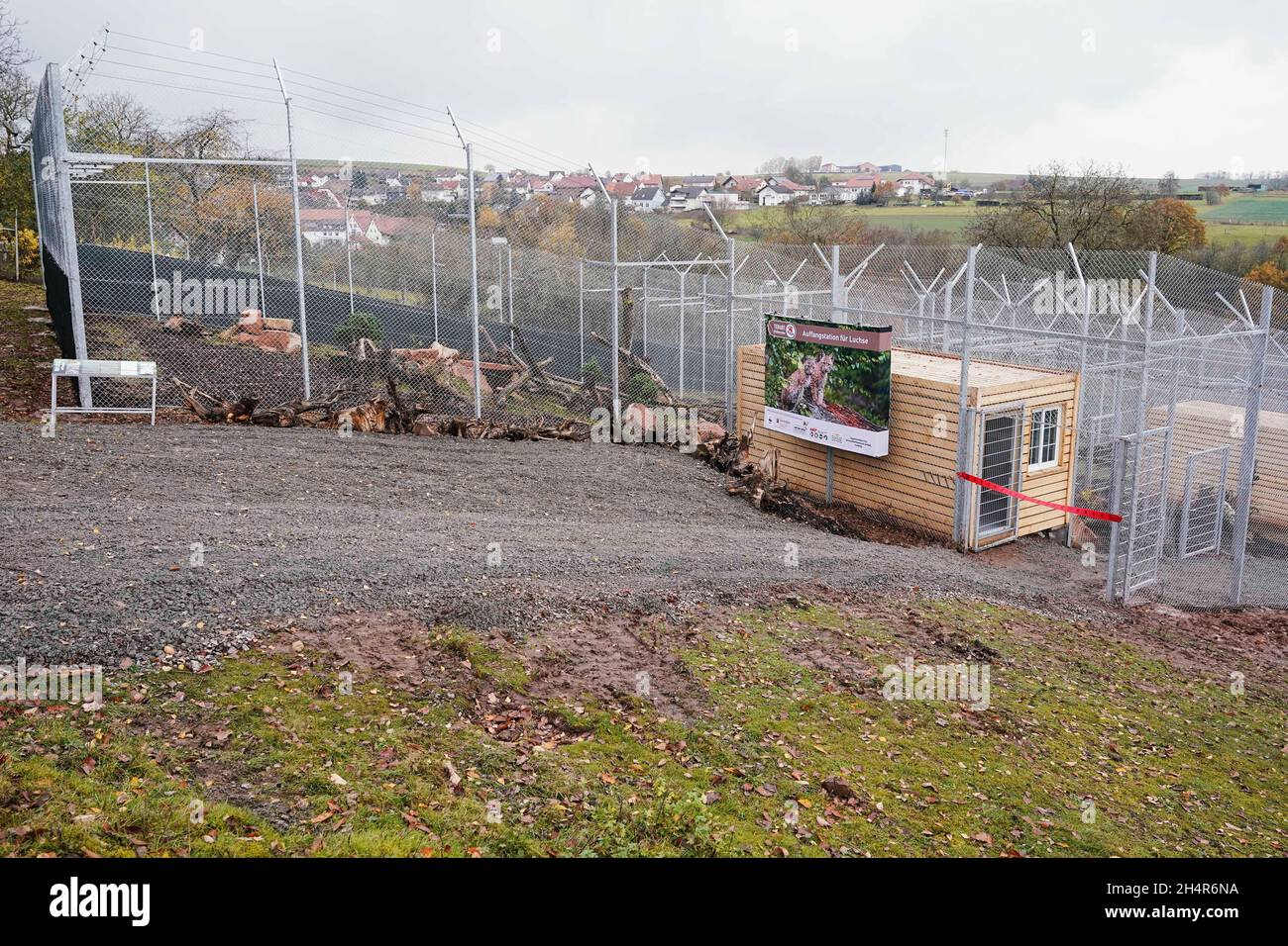 04 November 2021, Rhineland-Palatinate, Maßweiler: A poster hangs on ...