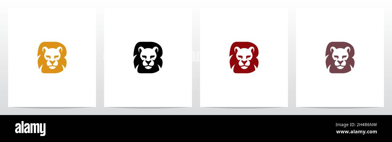B lion logo Stock Vector Images - Alamy