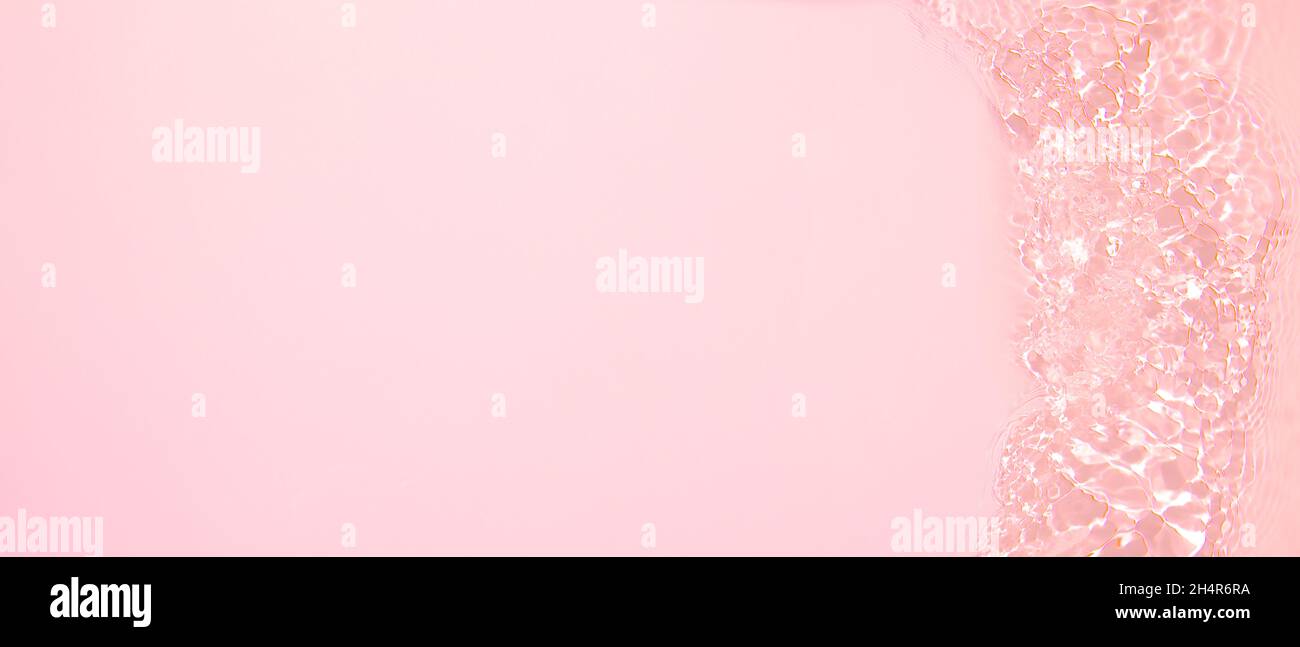 transparent pink colored clear calm water surface texture Stock Photo ...
