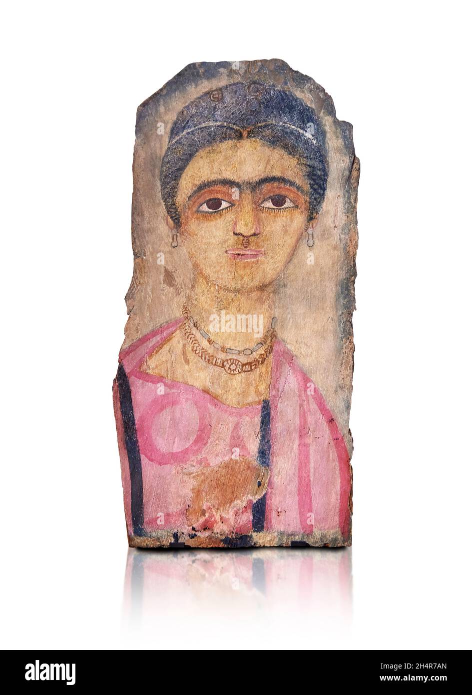 Roman Egyptian Fayum mummy portrait, 4th cent AD, Philadelphia El ...