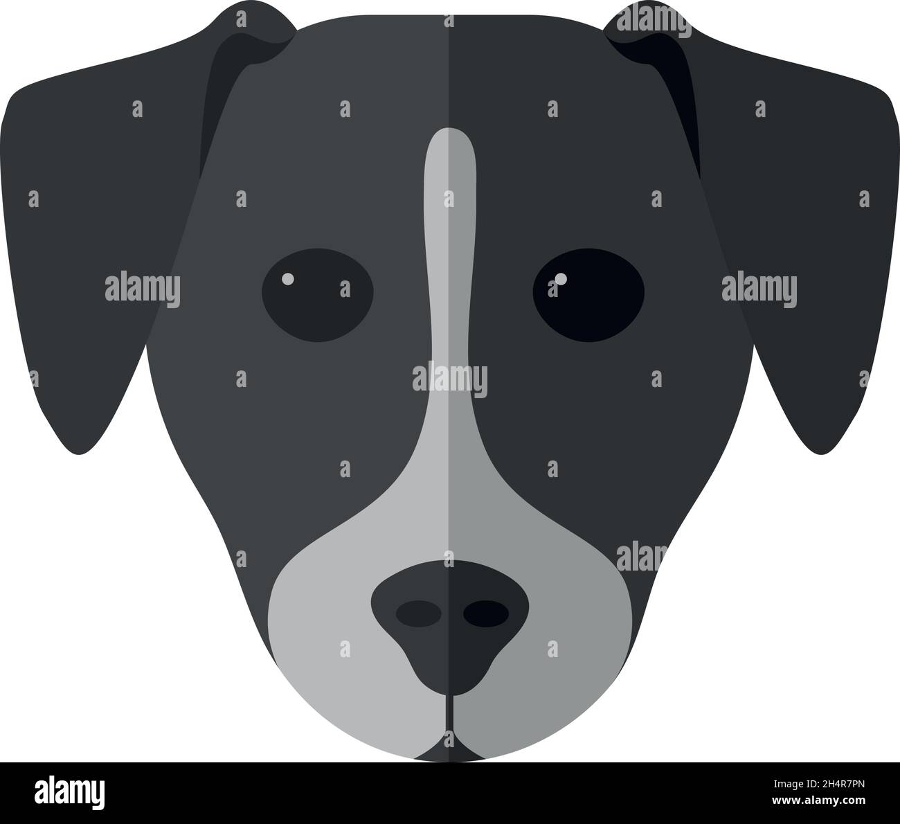 Flat design icon Dog. Illustration Stock Vector Image & Art - Alamy