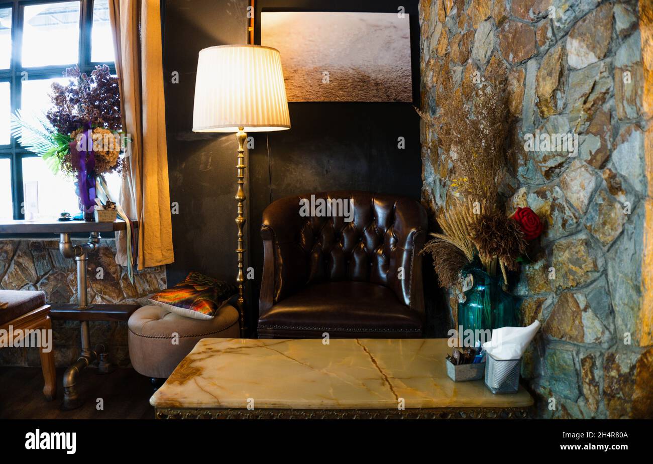 interior for a reading room Stock Photo - Alamy