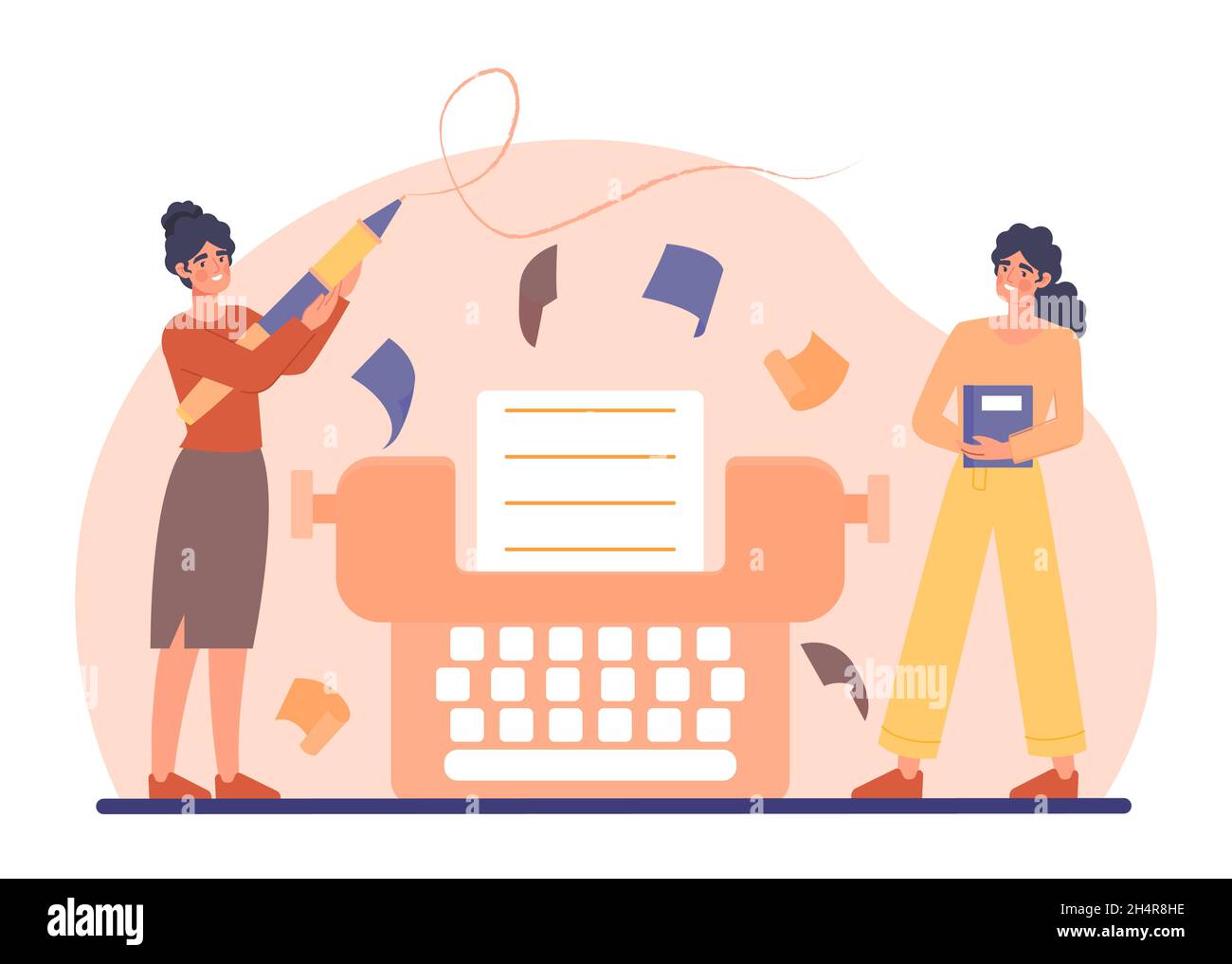 Blog author concept Stock Vector Image & Art - Alamy