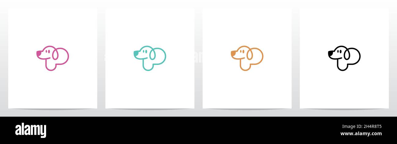 Letter p dog Stock Vector Images - Alamy