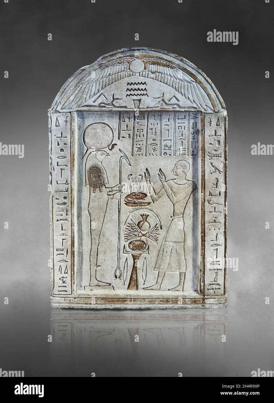 Ancient Egyptian stele Imenirdis chief weaver of the Osiris temple ...